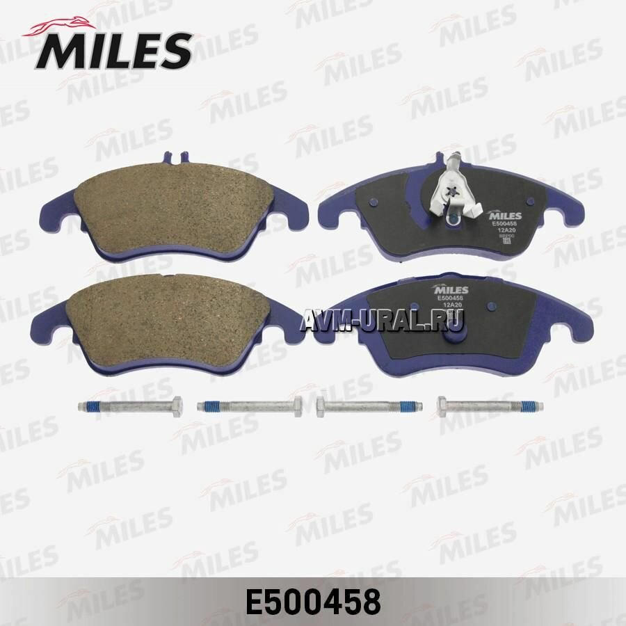 Колодки тормозные дисковые передние, комплект "Ceramic"/ MERCEDES W204/W212 (спорт) / Miles, Милес E500458 / Мерседес