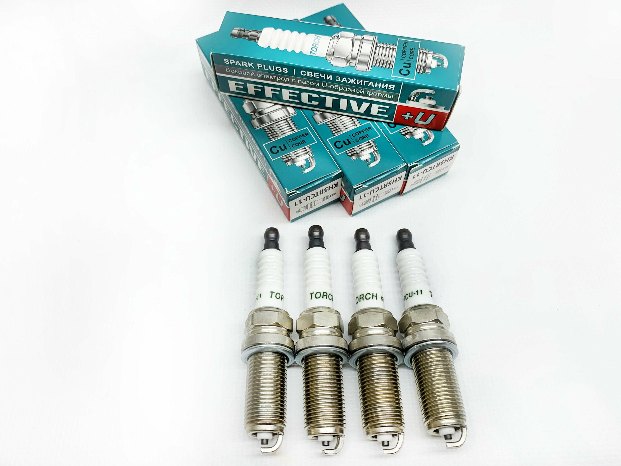 Свечи зажигания TORCH KH5RTCU-11 4шт. для: Hyundai Kia Nissan Peugeot Renault Suzuki Toyota Mitsubishi Citroen Santa Fe Sonata Cerato Sx4 Almera M16A J24B G4KD G4KE G4KC QG16DE QR20DE QR25DE QG18DE