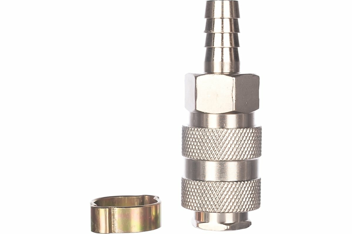 FUBAG 180122 Переходник рапид елочка 10 мм с обжимным кольцом 10х15 мм для трубопроводной системы