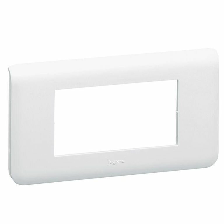 Mosaic Рамка 4 модуля горизонтальная белая 078814 Legrand