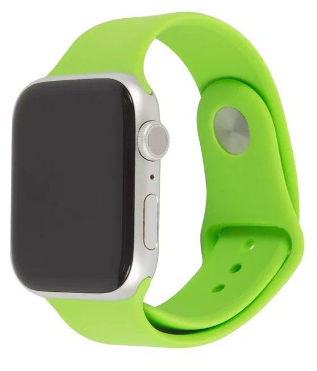 Ремешок силиконовый mObility для Apple watch - 38-40 мм (S3/S4/S5 SE/S6), зеленый