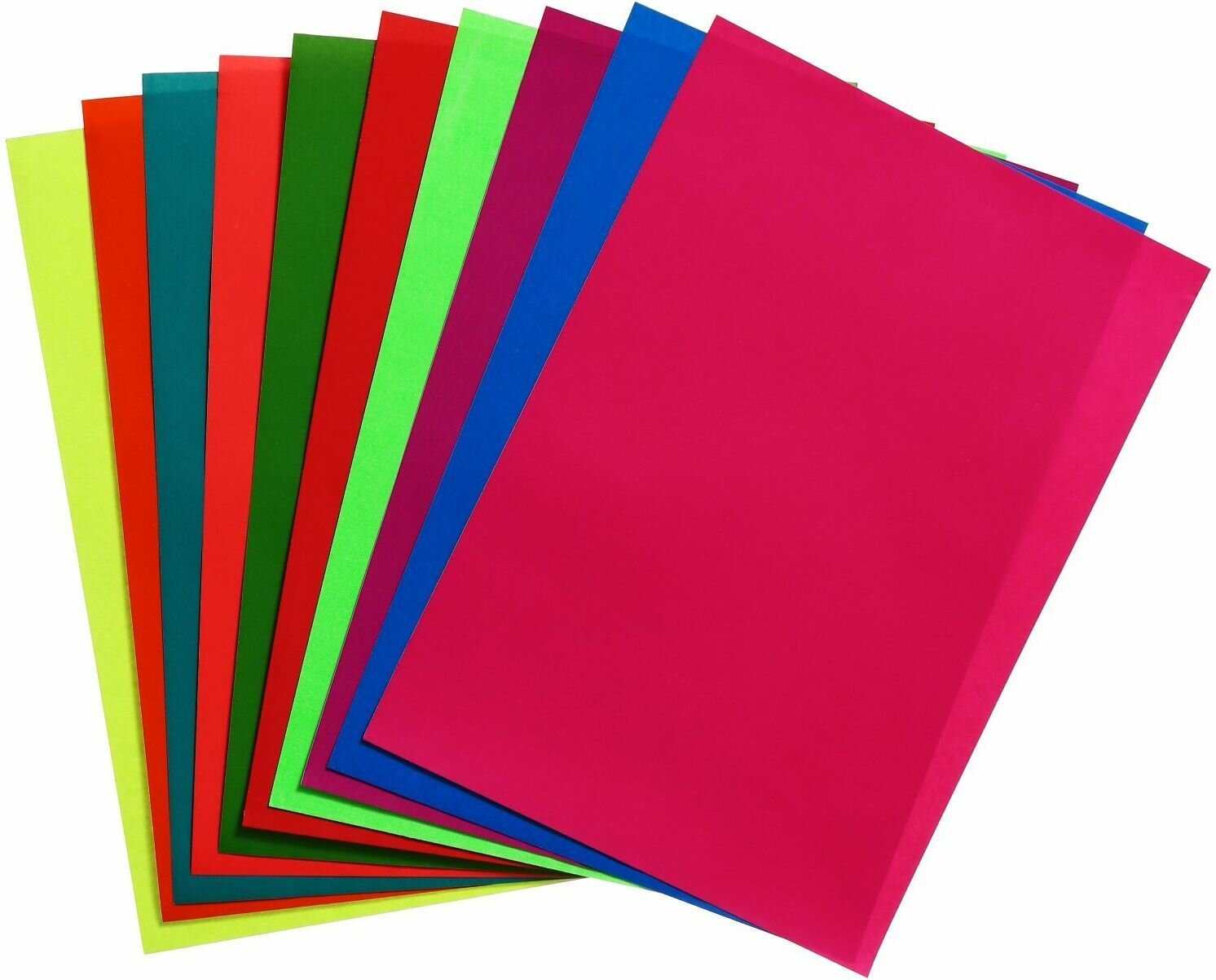 Бумага цветная самоклеящаяся неоновая, формат А4, 10 листов, 10 цветов, плотность 70г/м3, набор самоклейки для поделок, аппликаций и детского творчества