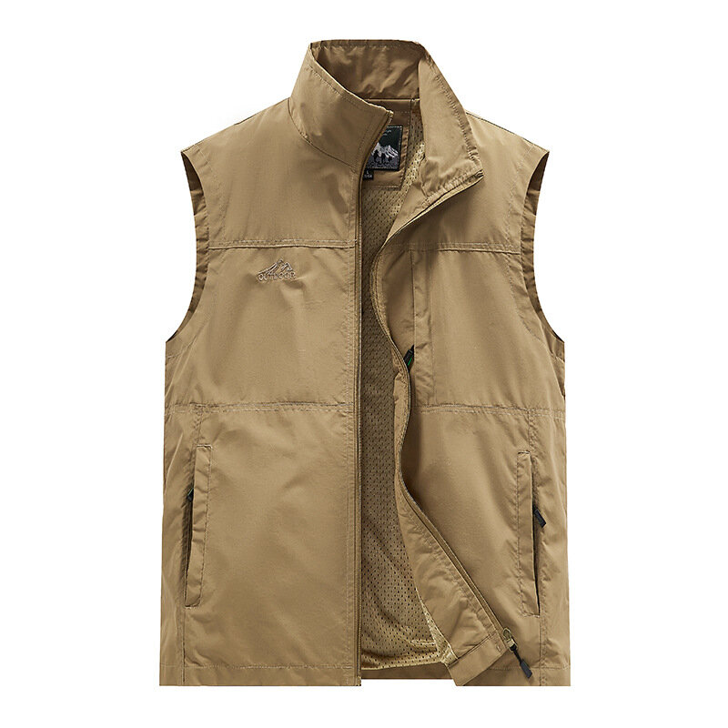 Жилет, хаки, 7XL, быстросохнущий, водонепроницаемый, для рыбалки
