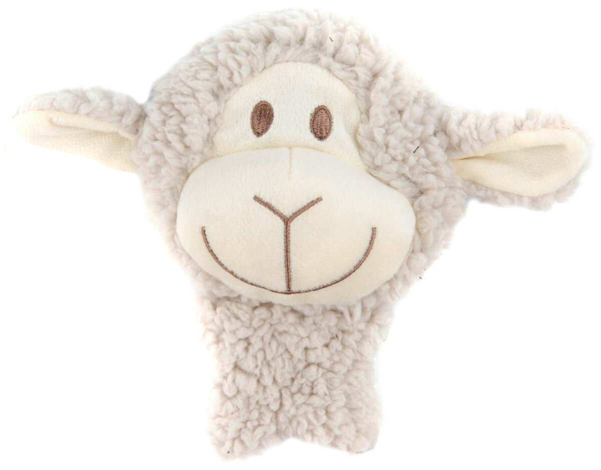 Игрушка для собак Aromadog Senior Овечка Big Head ароматизированная с пищалкой серая 25 см 1 шт