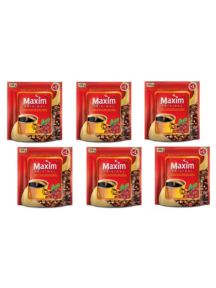 Кофе Максим 6шт(уп) по 500гр растворимый / Maxim