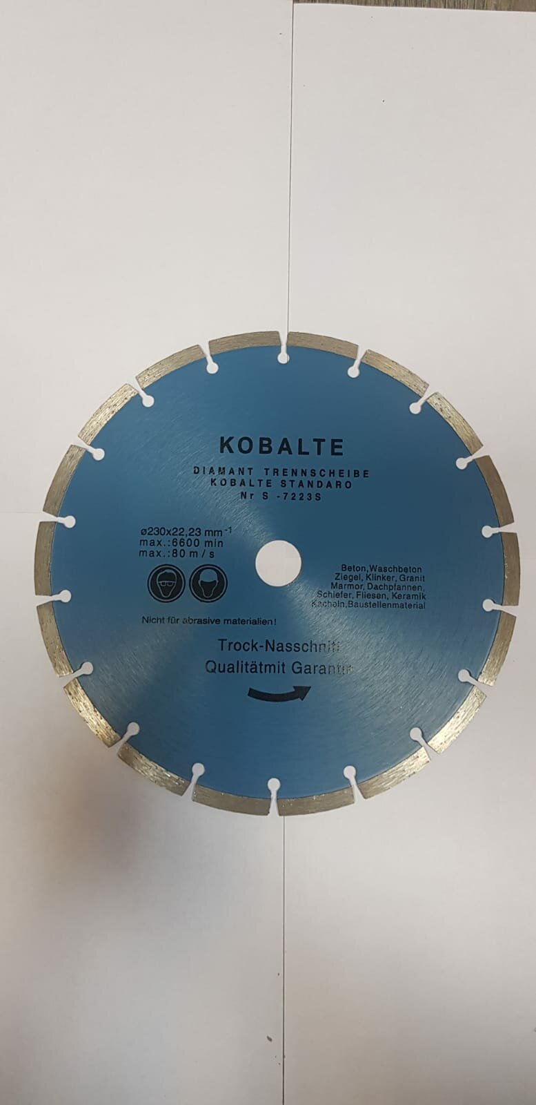 Диск алмазный сегментный 230 х 22.23 мм "Kobalt" TORGWIN S96412