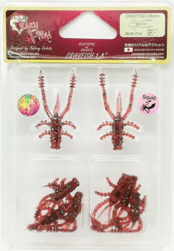 Силиконовая приманка Crazy Fish CRAYFISH 1.8" 26-45-73-6
