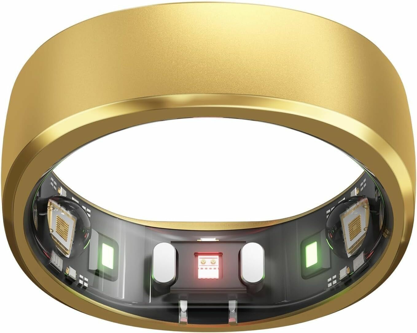 Умное кольцо RingConn Smart Ring, трекер активности и сна/стресс/монитор сердечного ритма, водонепроницаемый, совместим с iOS и Android, бледно-золотой, размер 12