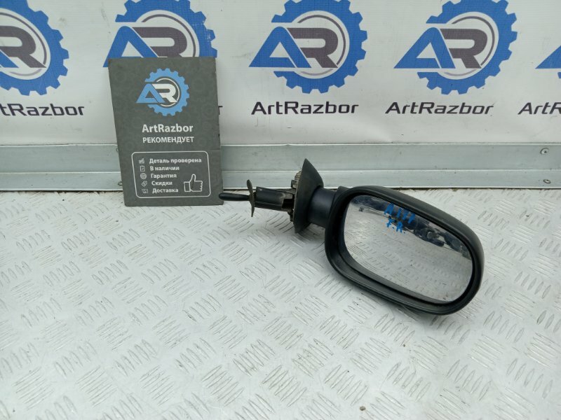 Б/У Зеркало правое механическое Renault Logan 1 / Рено Логан 1 1.6 K7MF710 87 Л.С. 2007