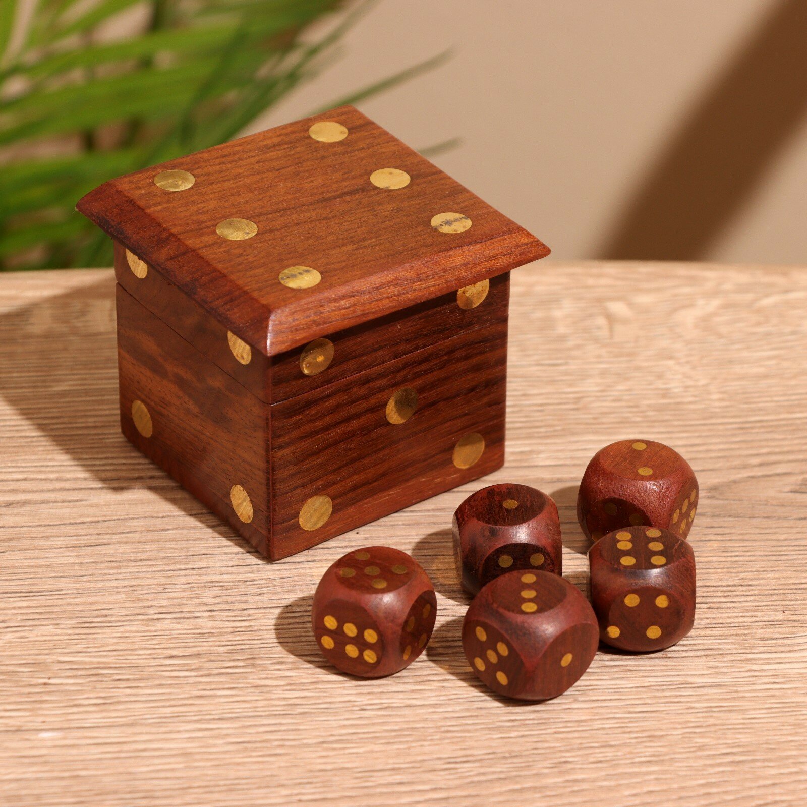 Игра настольная «Кубики», 7.5×7.5×6 см, дерево шишам