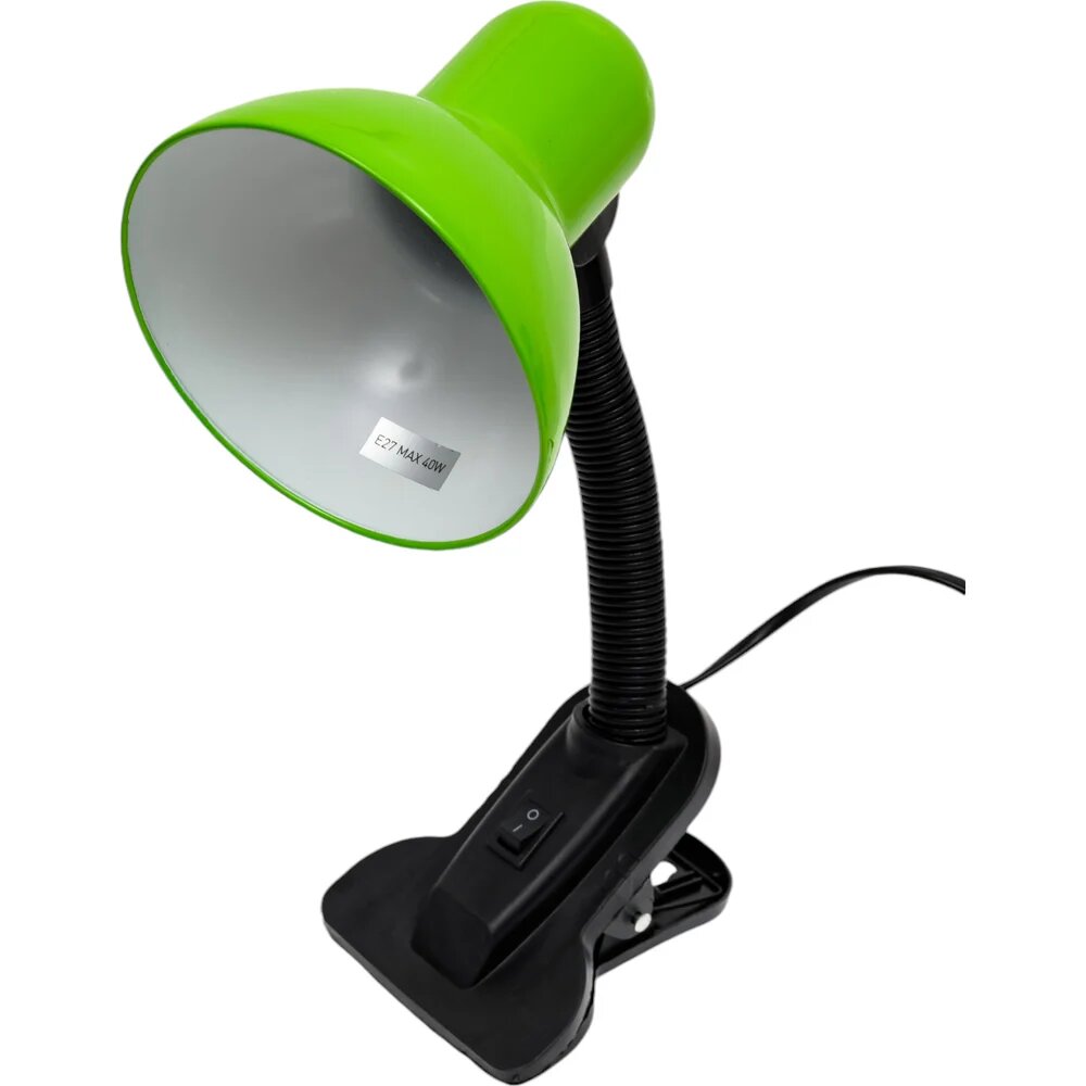 Настольный светильник ЭРА N212Е2740WGR на прищепке зеленый Б0058670