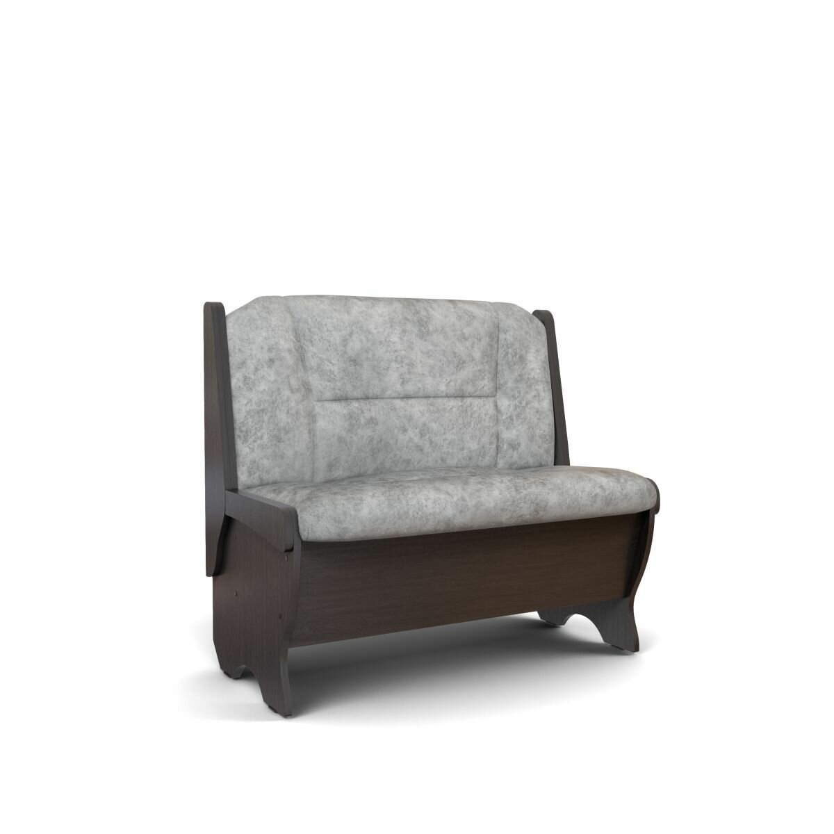 Скамья "лотос" большая (950мм) Венге/велюр Графит (Бител)