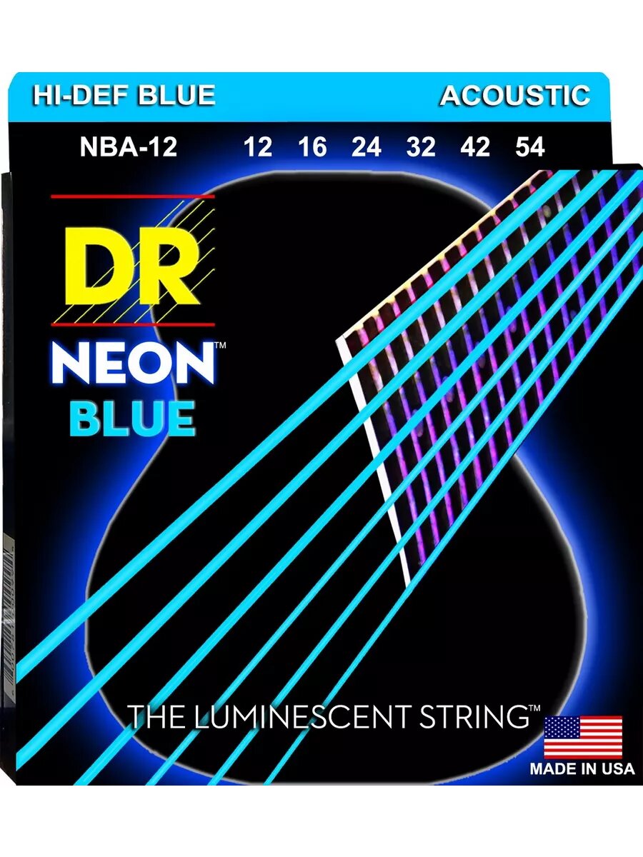 NBA-12 HI-DEF NEON Струны для акустической гитары