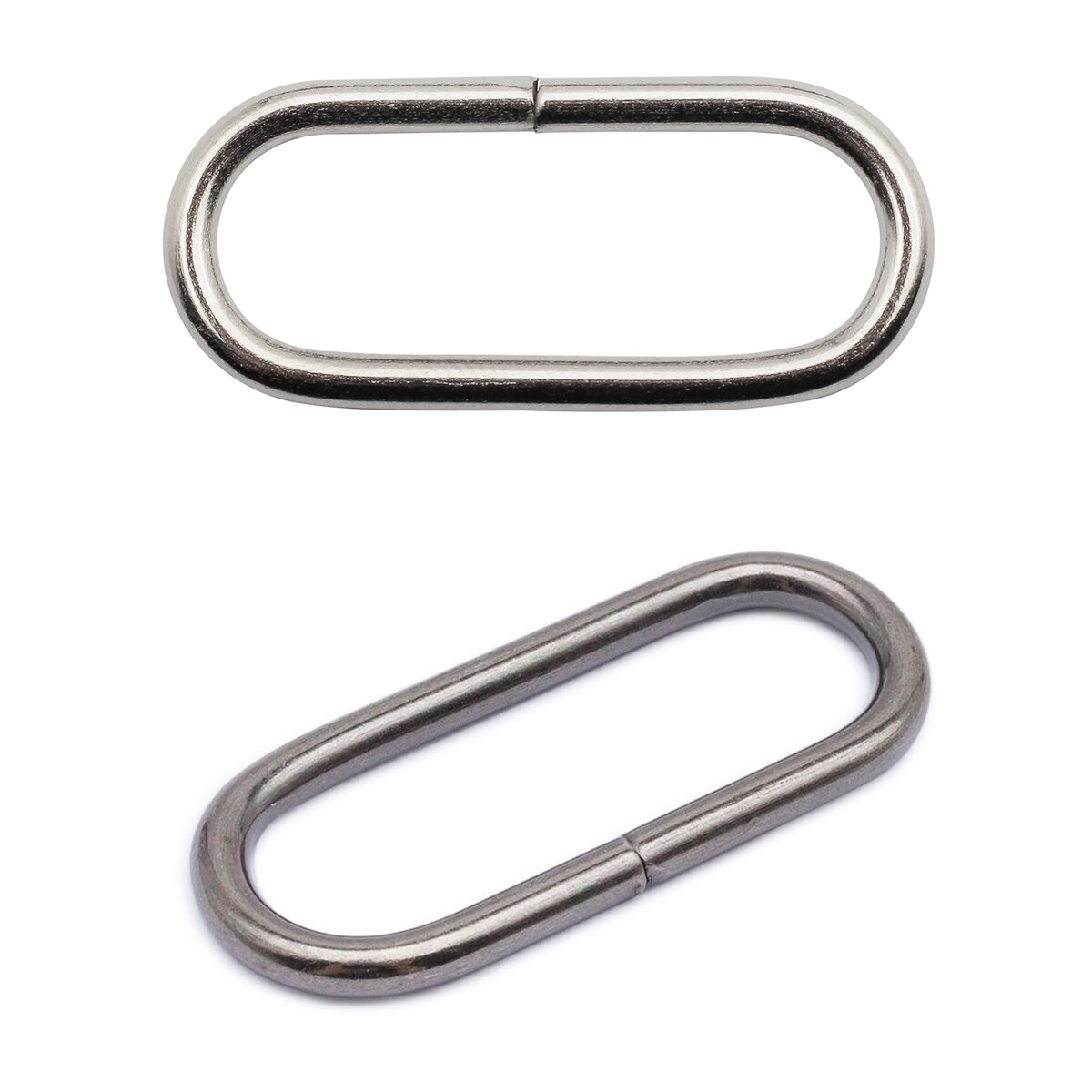Кольцо для сумки овальное 30 мм, толщина 2,8 мм, металл (никель), 100 шт