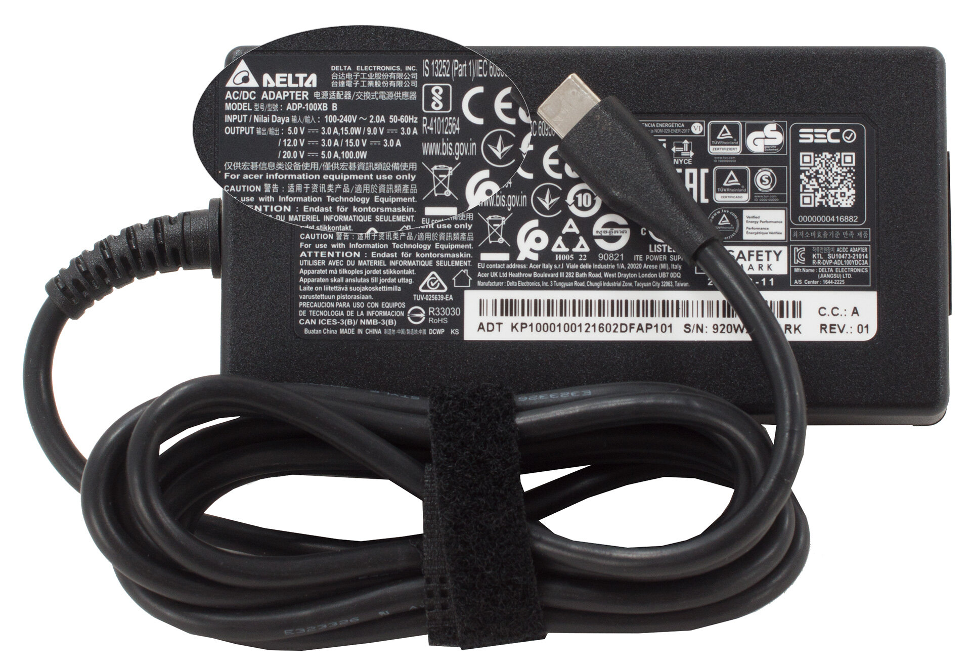 Адаптер блок питания для ноутбука Acer Swift Go 16 ADP-100XB B TYPE-C 100W