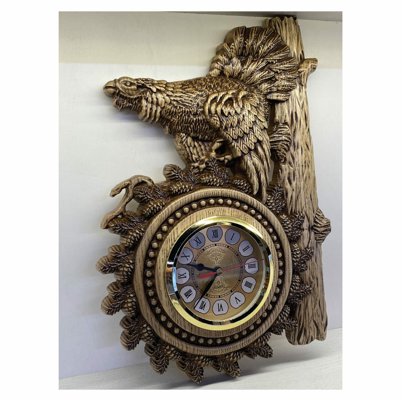 Часы настенные интерьерные из дерева / 28х41 см