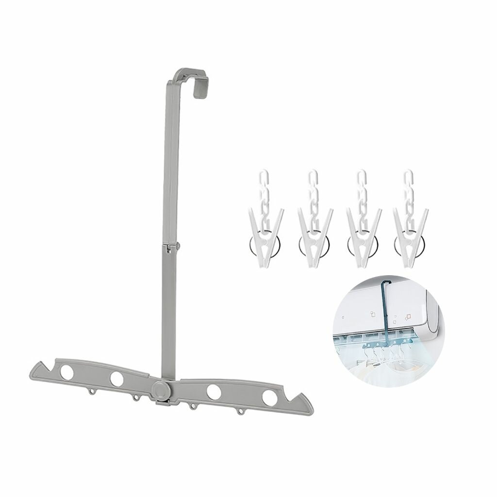 Набор вешалок плечиков, Кондиционер для сушки белья-серый, 1 комплект