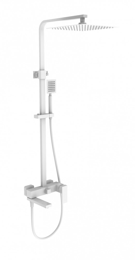 Душевая система с тропическим душем из нержавеющей стали с лейкой и шлангом V363563-F белый