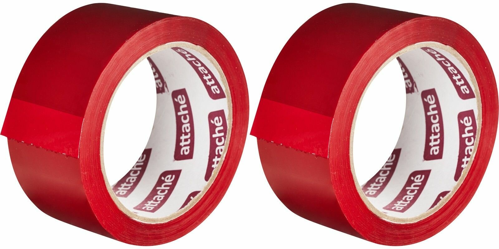 Attache Клейкая лента упаковочная, 48мм х 66м, 45мкм, красный, 2 уп