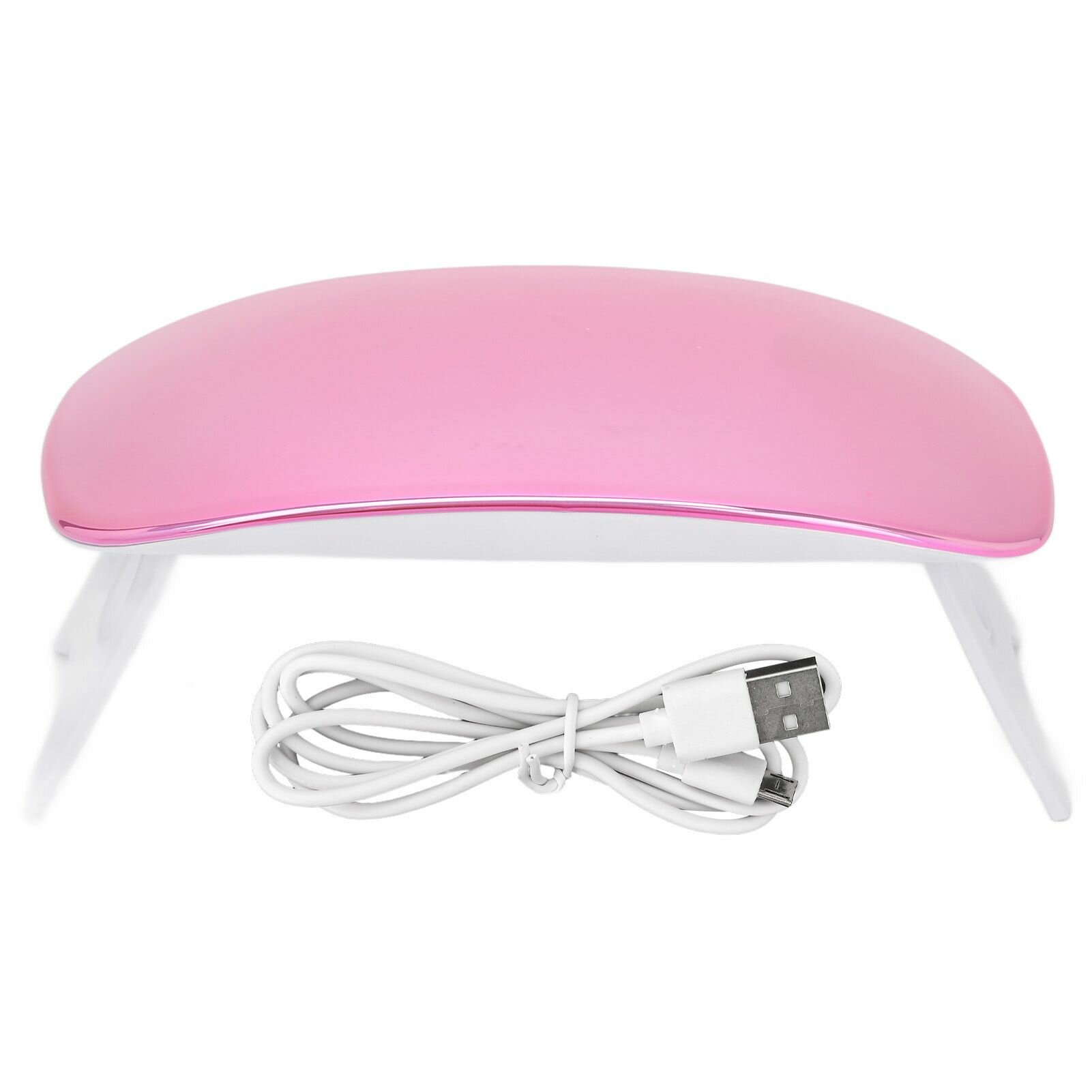 Лампа для ногтей 6 Вт Портативная складная ручная сушилка для быстрого отверждения УФ-светодиодный светильник для маникюра Красочный розовый