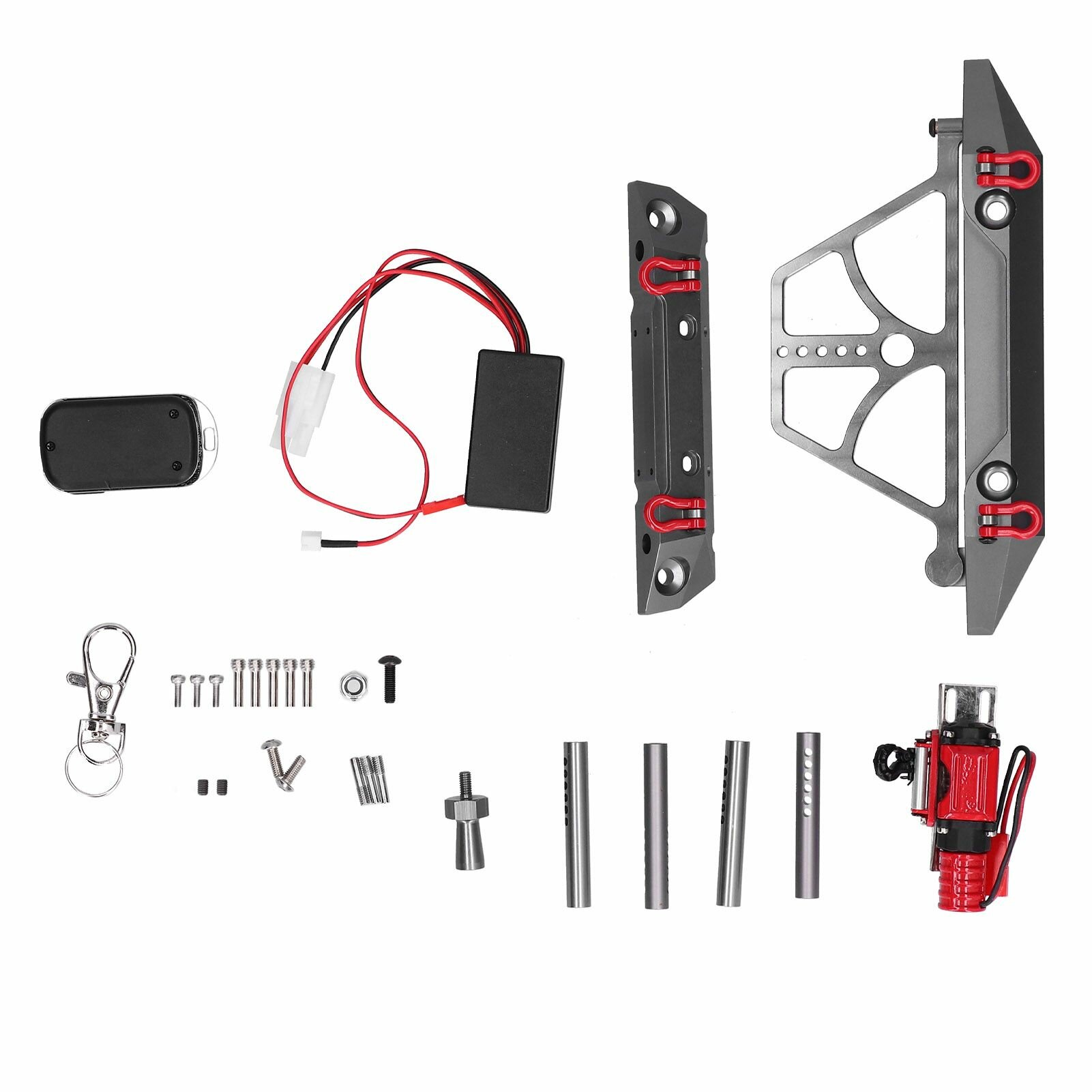 Передний бампер Задний бампер Пульт дистанционного управления лебедкой для TRX 4/SCX10/90046/90047 1/10 RC