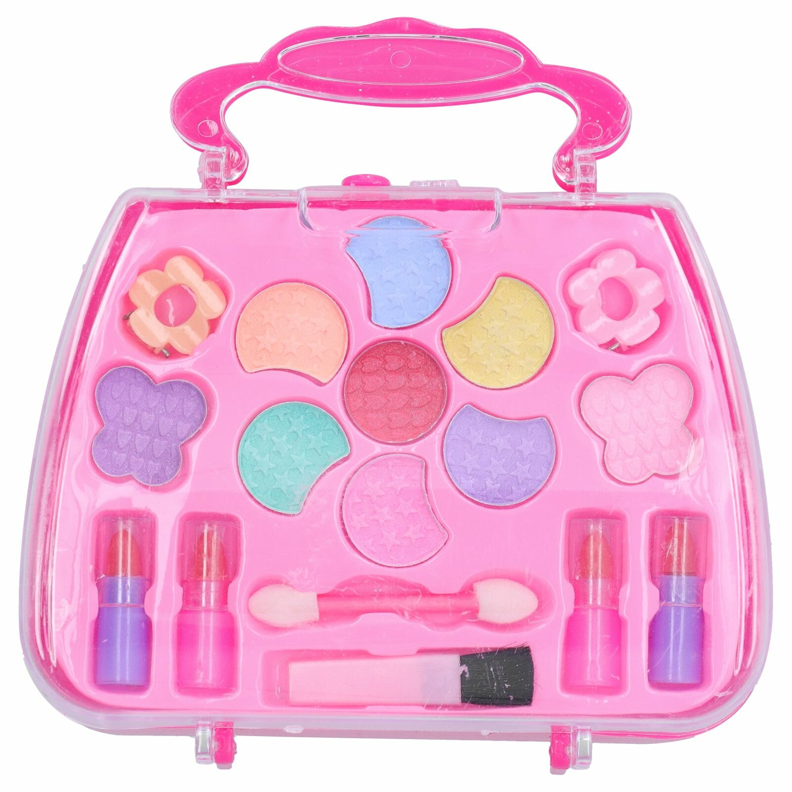 Игрушка для макияжа для девочек безопасный водорастворимый косметический набор розовый