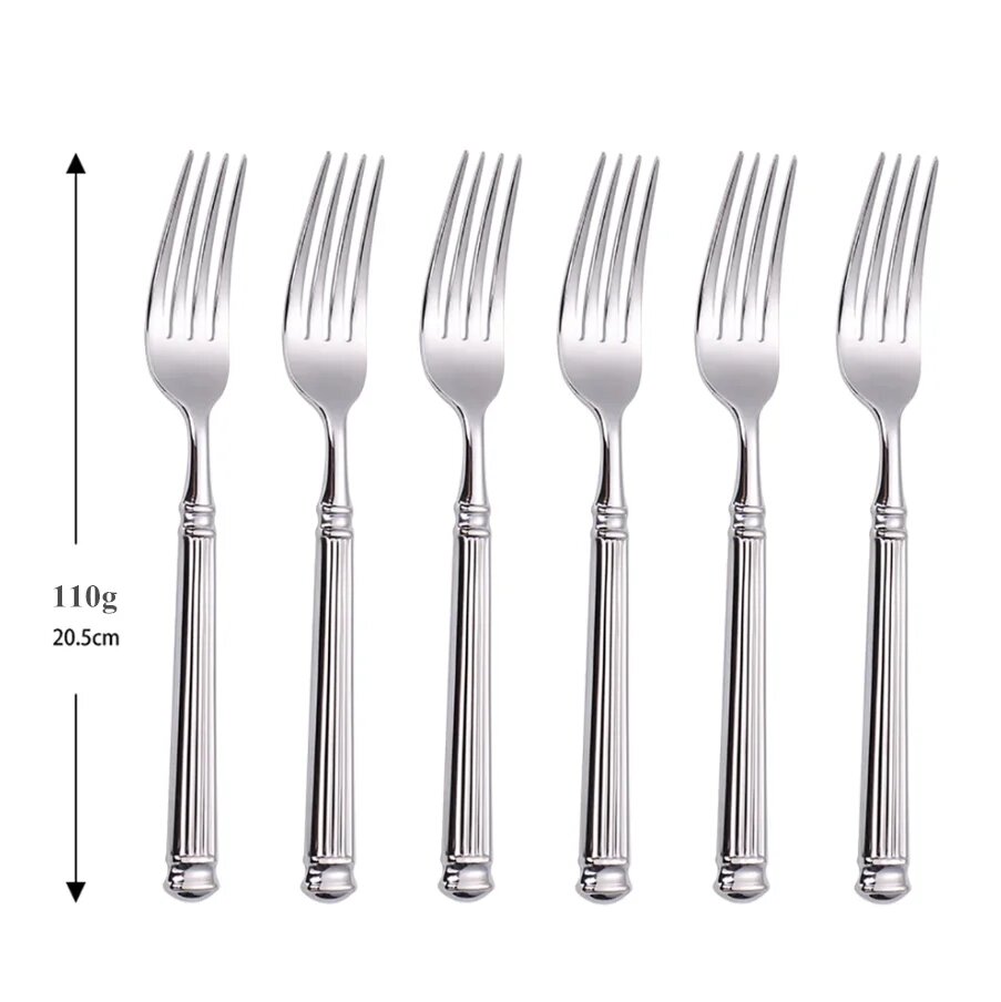 Набор вилок столовых "Римская колонна", 6 шт, Цвет: 6pcs Forks