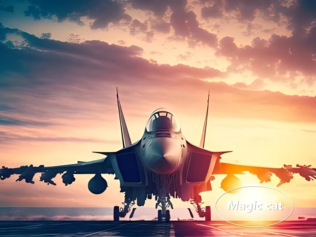 Картина из алмазной мозаики на подрамнике Круглые бриллианты 40х50см "самолет"