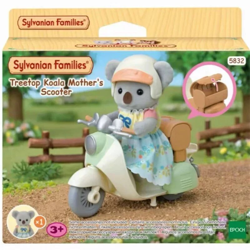Фигурки Sylvanian Families Коала мама и мотоцикл