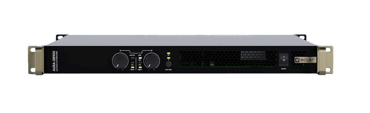 Ecler AURA-2B900- Усилитель мощности 2х900 Вт – 70/100 В/4 Ом