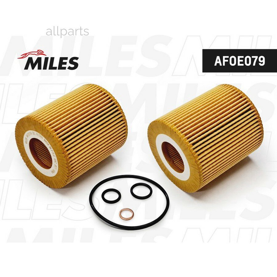 MILES AFOE079 Фильтр масляный BMW E46/E81/E87/E90/X3 1.6-2.0