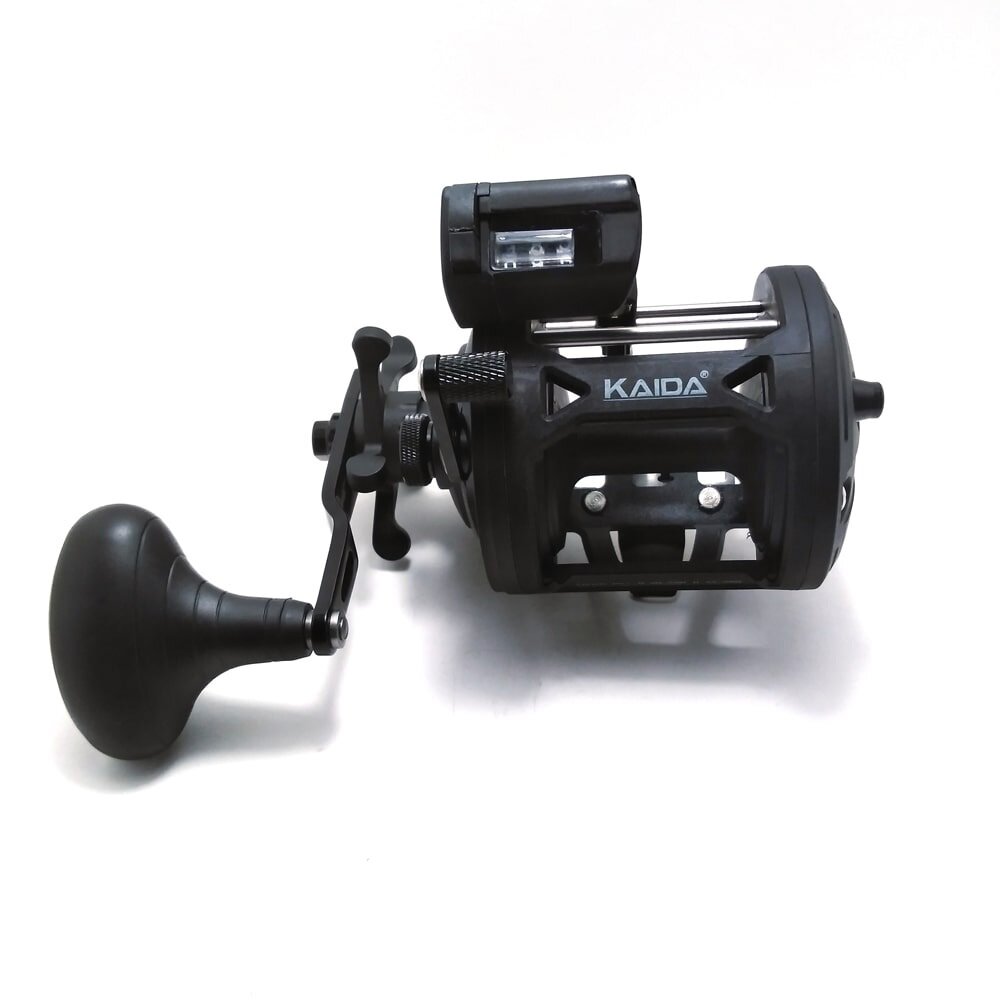 Катушка мультипликаторная Kaida TEC-30L леворукая с счётчиком