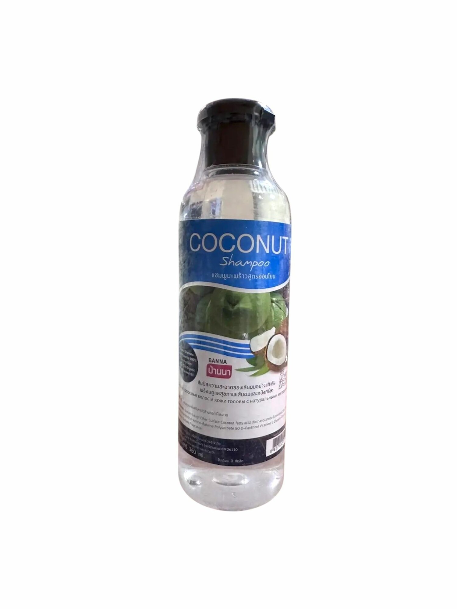 Banna Шампунь для волос Кокос 360 мл / Таиланд