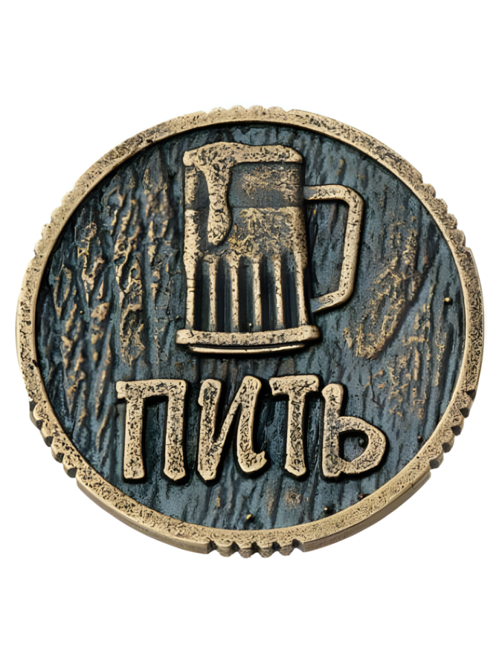 Монета для принятия решений "Пить - Точно пить" (2,6 см)