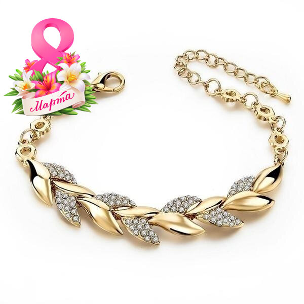 Браслет-цепочка, фианит