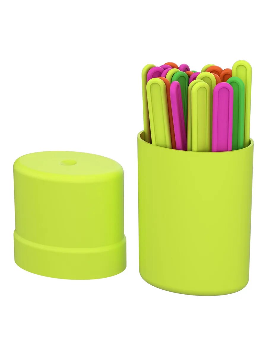 Счетные палочки пластиковые Neon Solid (в тубусе по 30 шт)