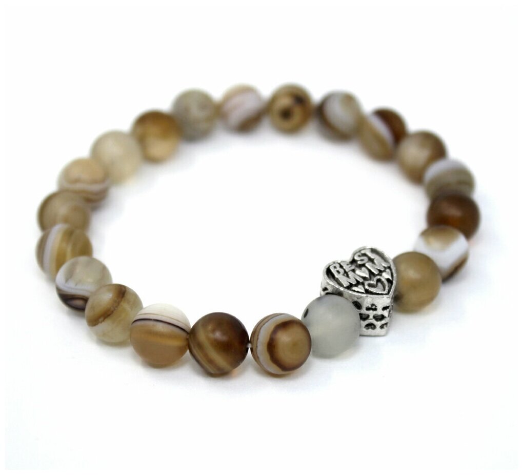 Браслет-нить, агат