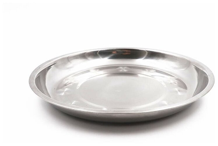 Тарелка туристическая, нержавеющая сталь диаметр 23 см, PF-CWS-P77