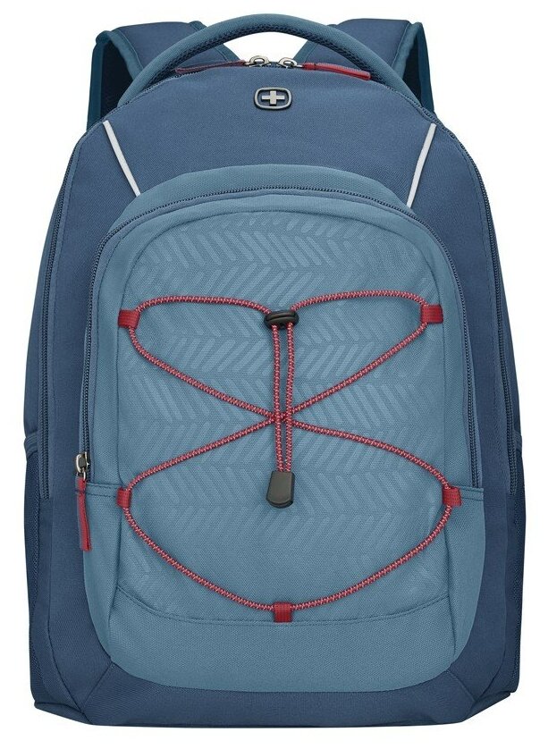 Рюкзак WENGER NEXT Mars 16", деним/синий, переработанный ПЭТ/Полиэстер, 33x24x46 см, 26 л.