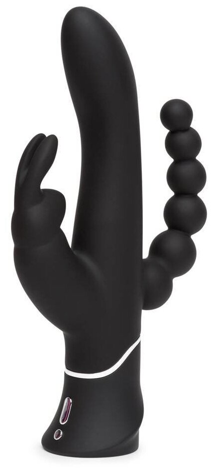 Happy Rabbit Вибратор с клиторальным и анальным стимулятором Triple черный