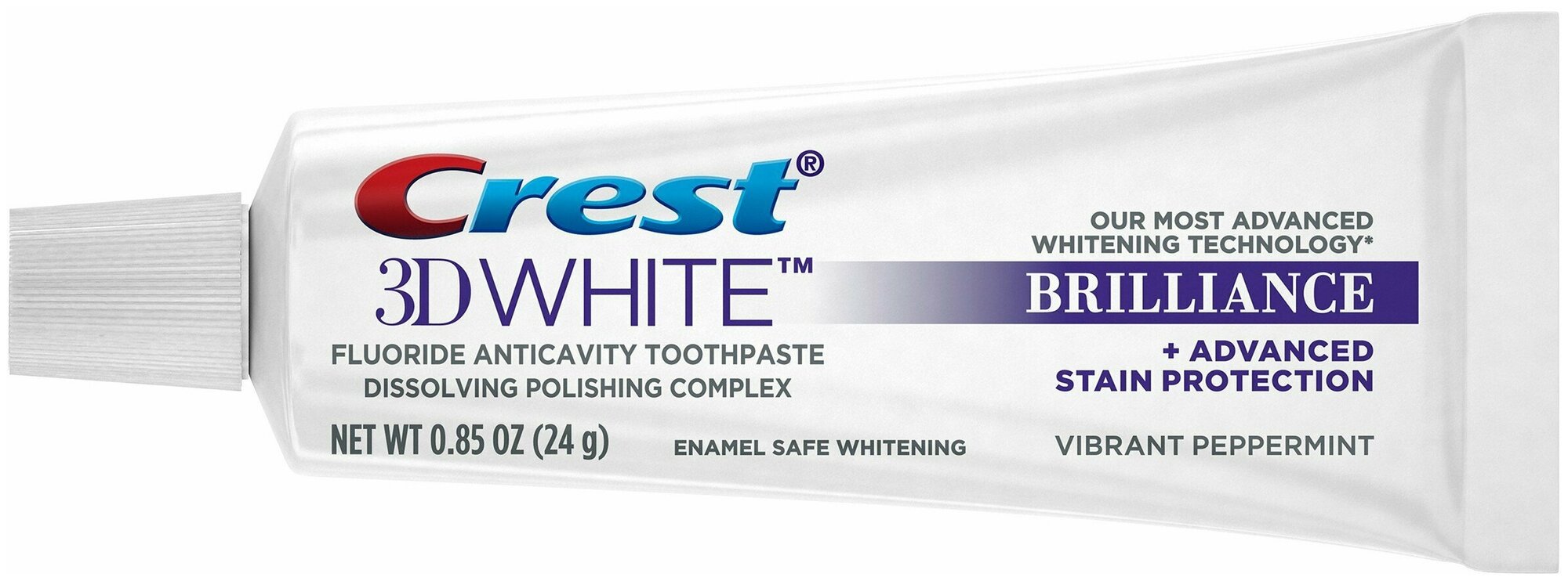 Зубная паста Crest 3D white brilliance vibrant peppermint, 110 мл ...