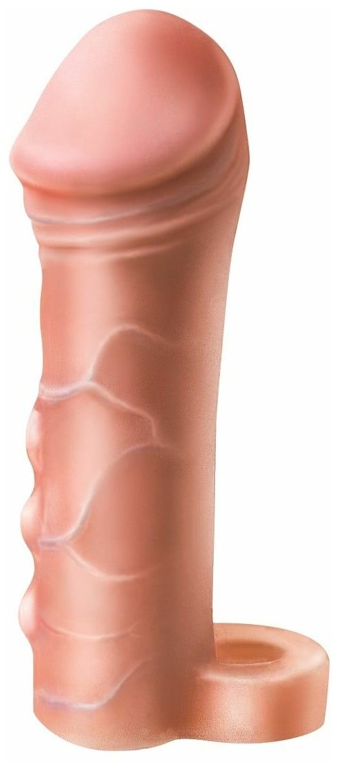 Фаллоудлинитель с кольцом для мошонки Lovetoy Cock Size M