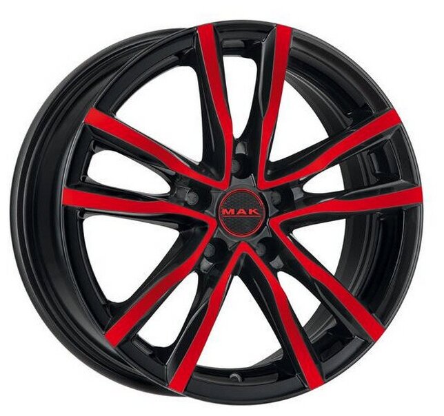 Колесный диск Mak Milano 7x17/5x114.3 D76 ET40 BLACK AND RED
