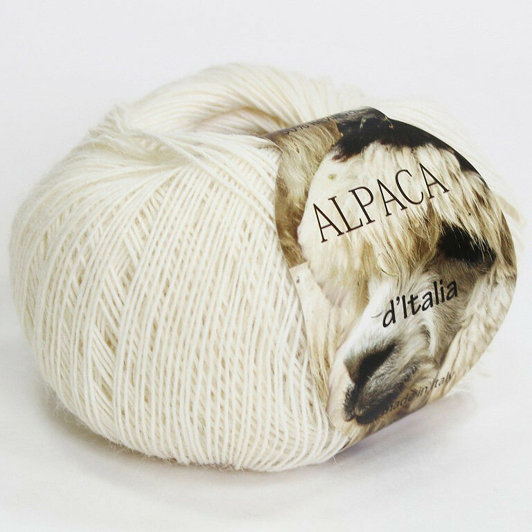 Пряжа Seam ALPACA D’ITALIA 25 молочный (5 мотков)