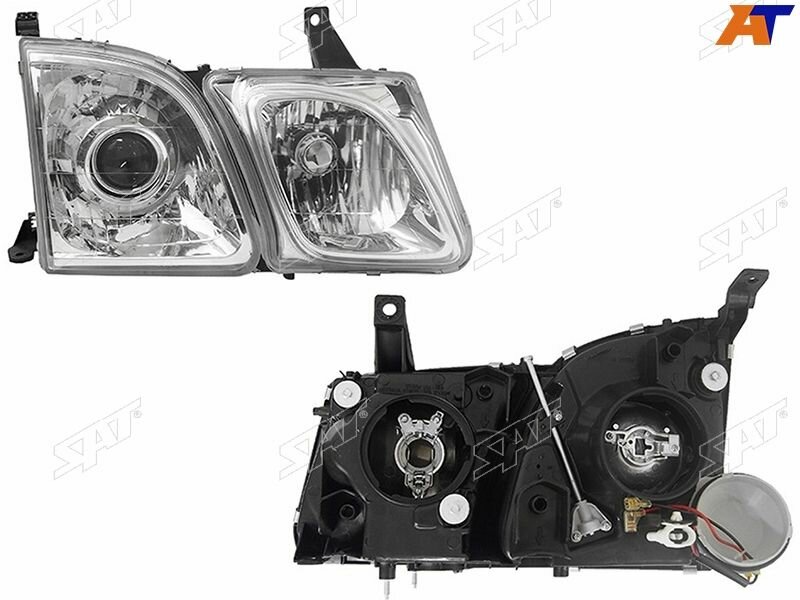 . SAT Фара для LEXUS LX470 98-07 правая под ксенон хром