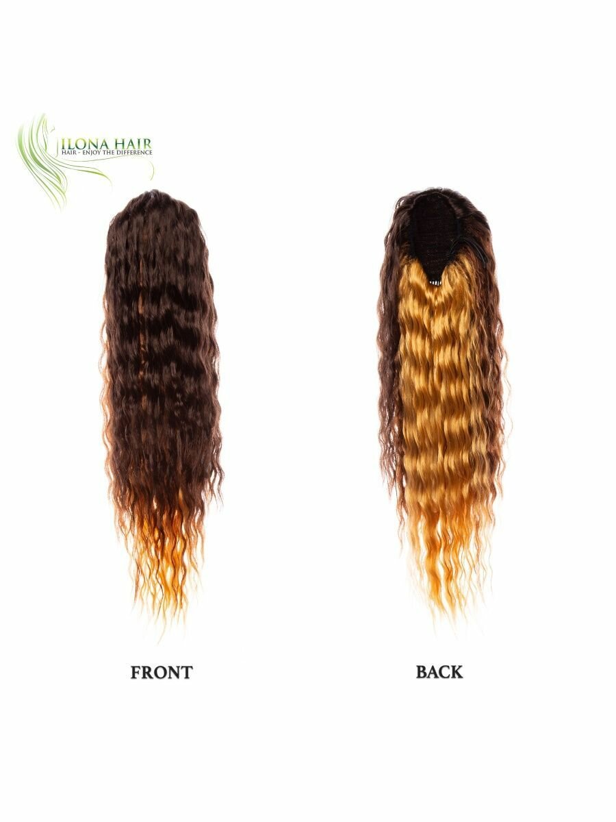 ILONA HAIR Шиньон хвост волнистый из термоволос 53 см.