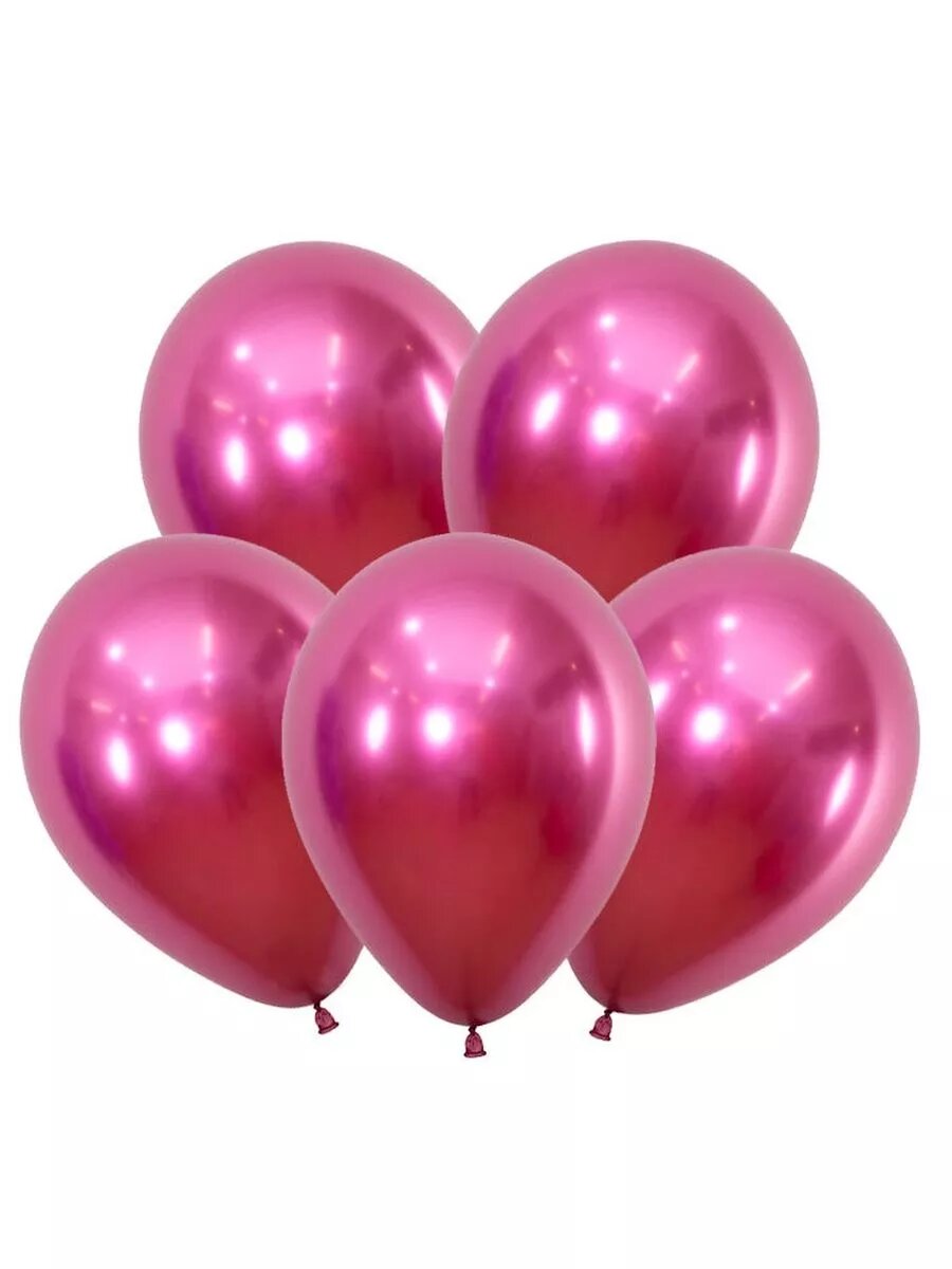 Рефлекс Фуксия (Зеркальные шары) / Reflex Fuchsia, латексный шар (5"/12,5 см ) 50 шт. / SEMPERTEX, Колумбия