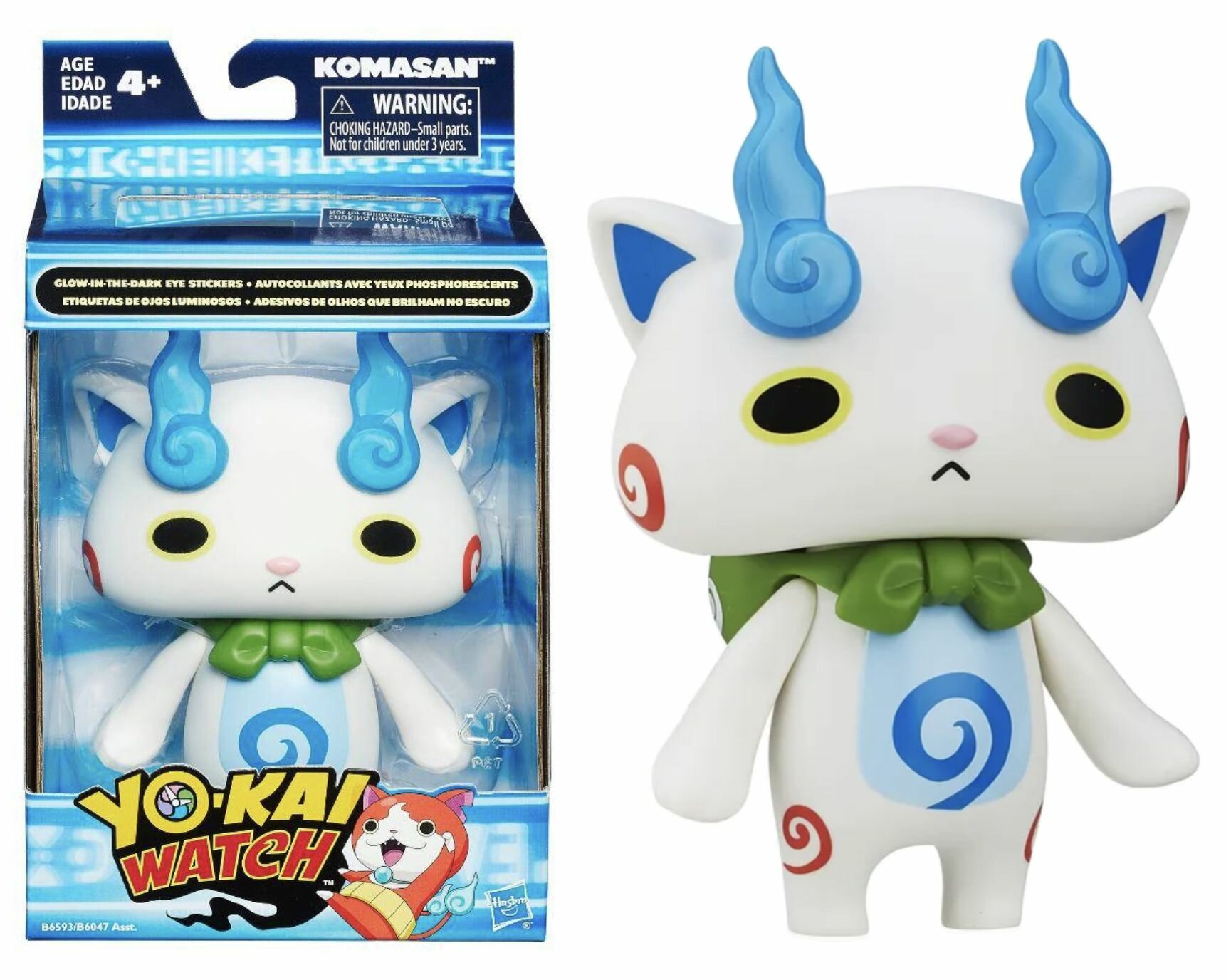 Фигурка Йо-Кай Вотч Yo-kai Watch KOMASAN светится в темноте 12 см