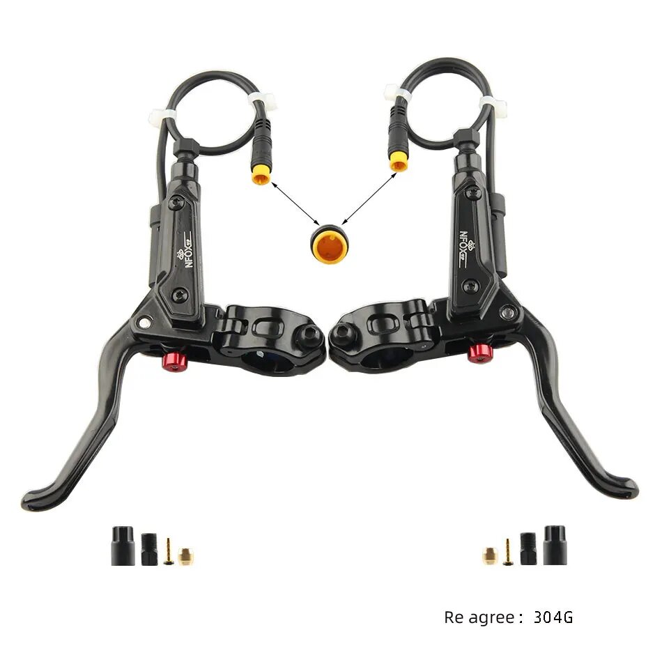 Гидравлический тормозной рычаг NFOX GT267 Black 1 pair