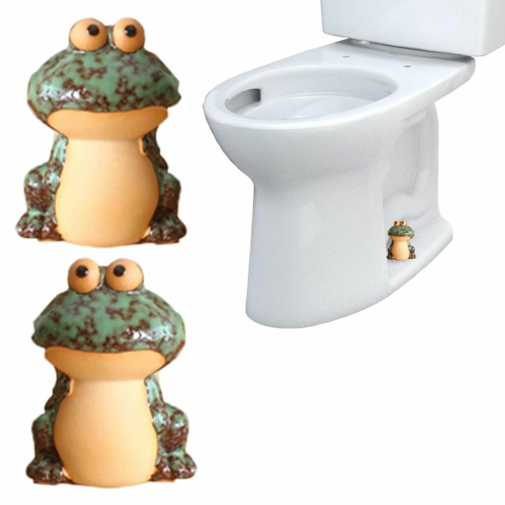 2 шт, милые лягушки, болты для пола в унитазе, крышки из смолы, украшения ванной комнаты, запасные части, декоры